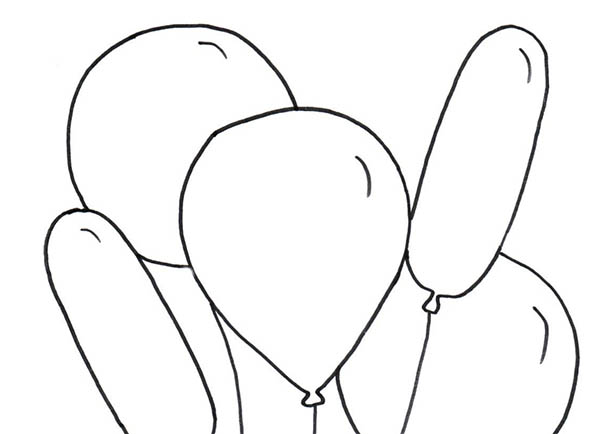 Coloring - Balloons - Marias Place
