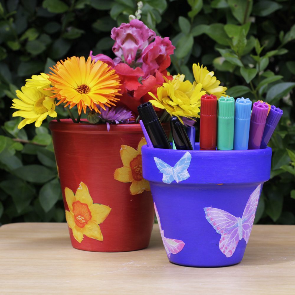 Decorated Clay Pot - Marias Place
