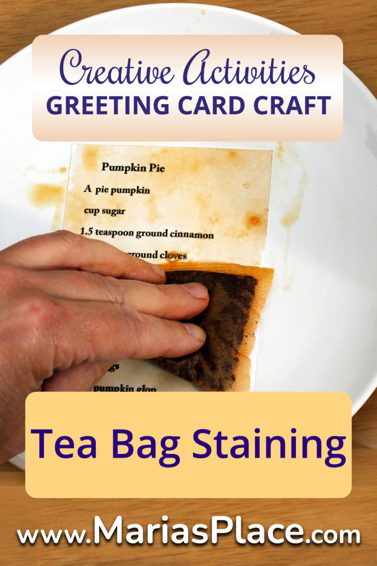 tea Bag Staining - Marias Place