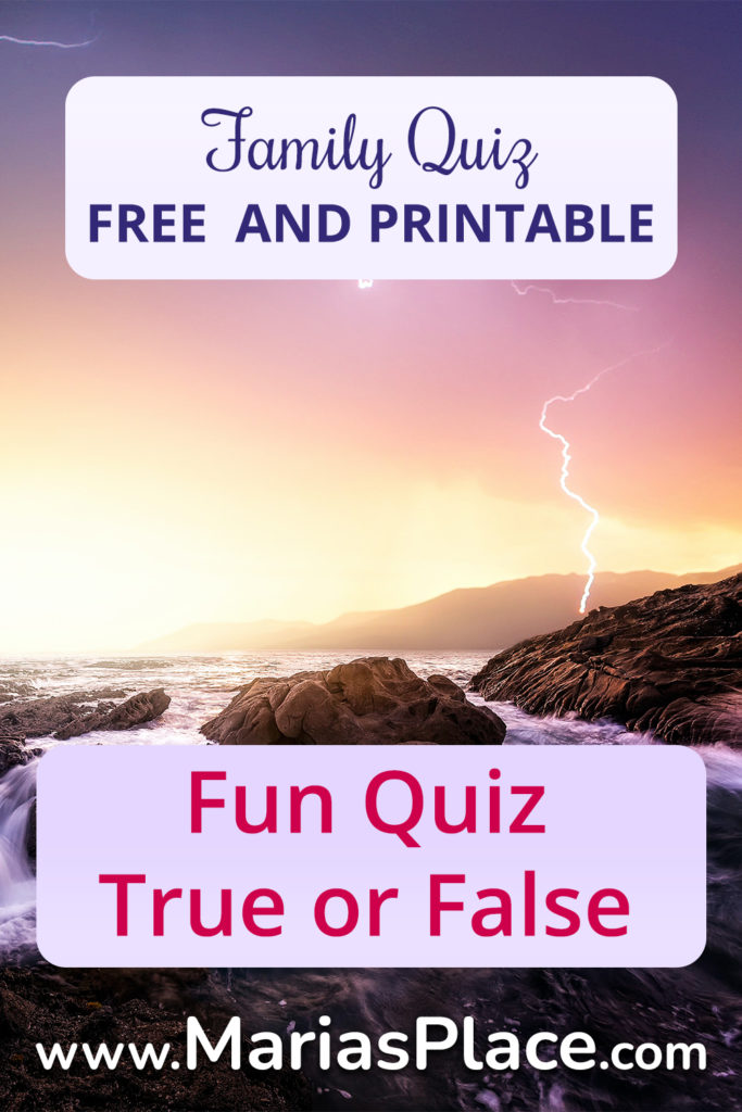 true or false general topics - Marias Place