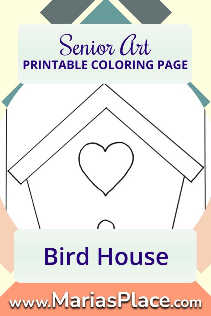 Coloring – Bird House - Marias Place