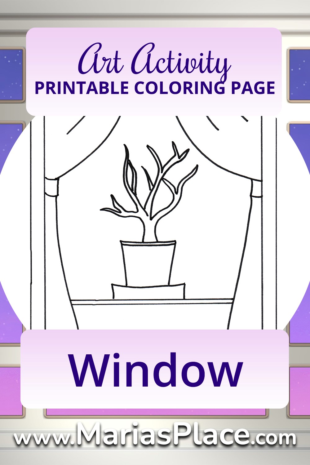 Coloring - Window - Marias Place