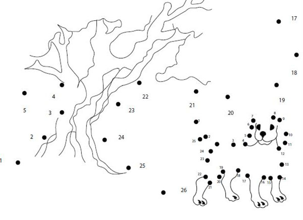 Dot-to-dot, Dog and Tree - Marias Place