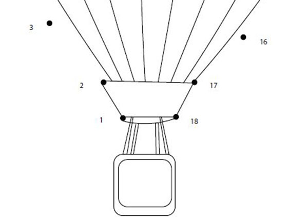 Dot-to-dot, Hot Air Balloon - Marias Place