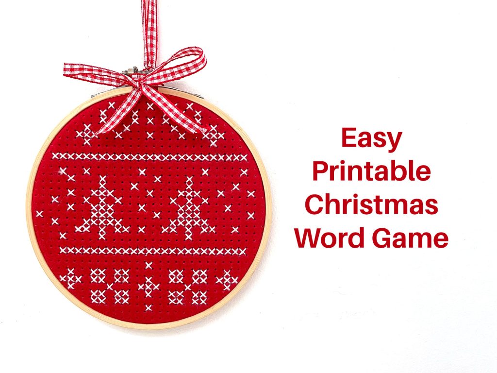 Easy Christmas word game - Marias Place