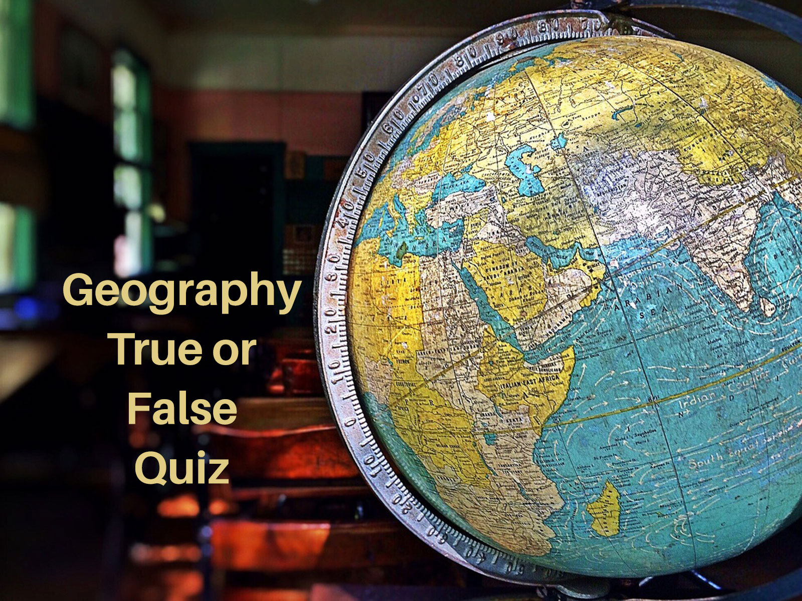 Geography true or false quiz - Marias Place