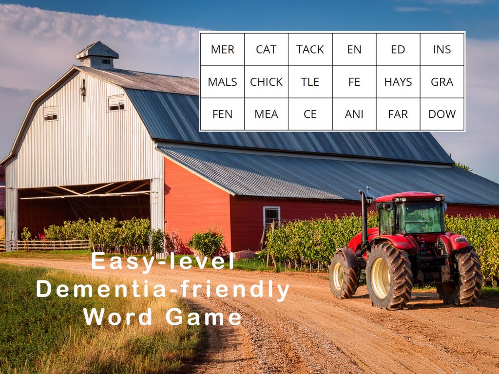 Split words activity, farm themed - Marias Place