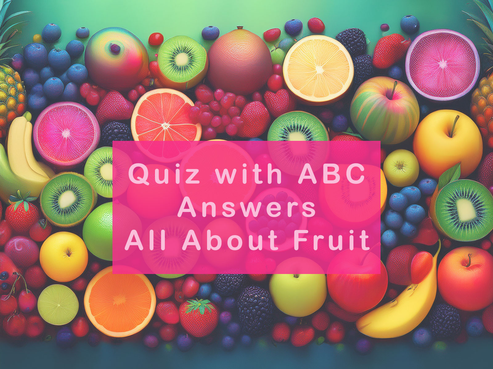 Printable fruit quiz - Marias Place
